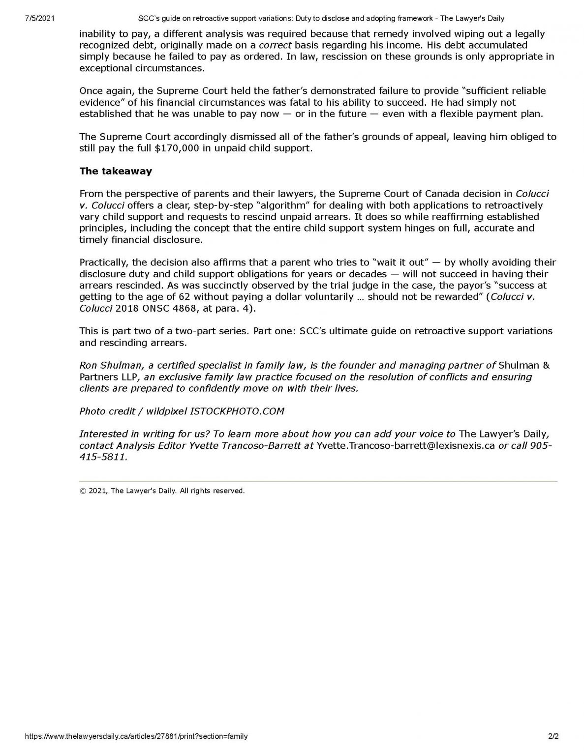 SCC’s ultimate guide on retroactive support variations and rescinding ...